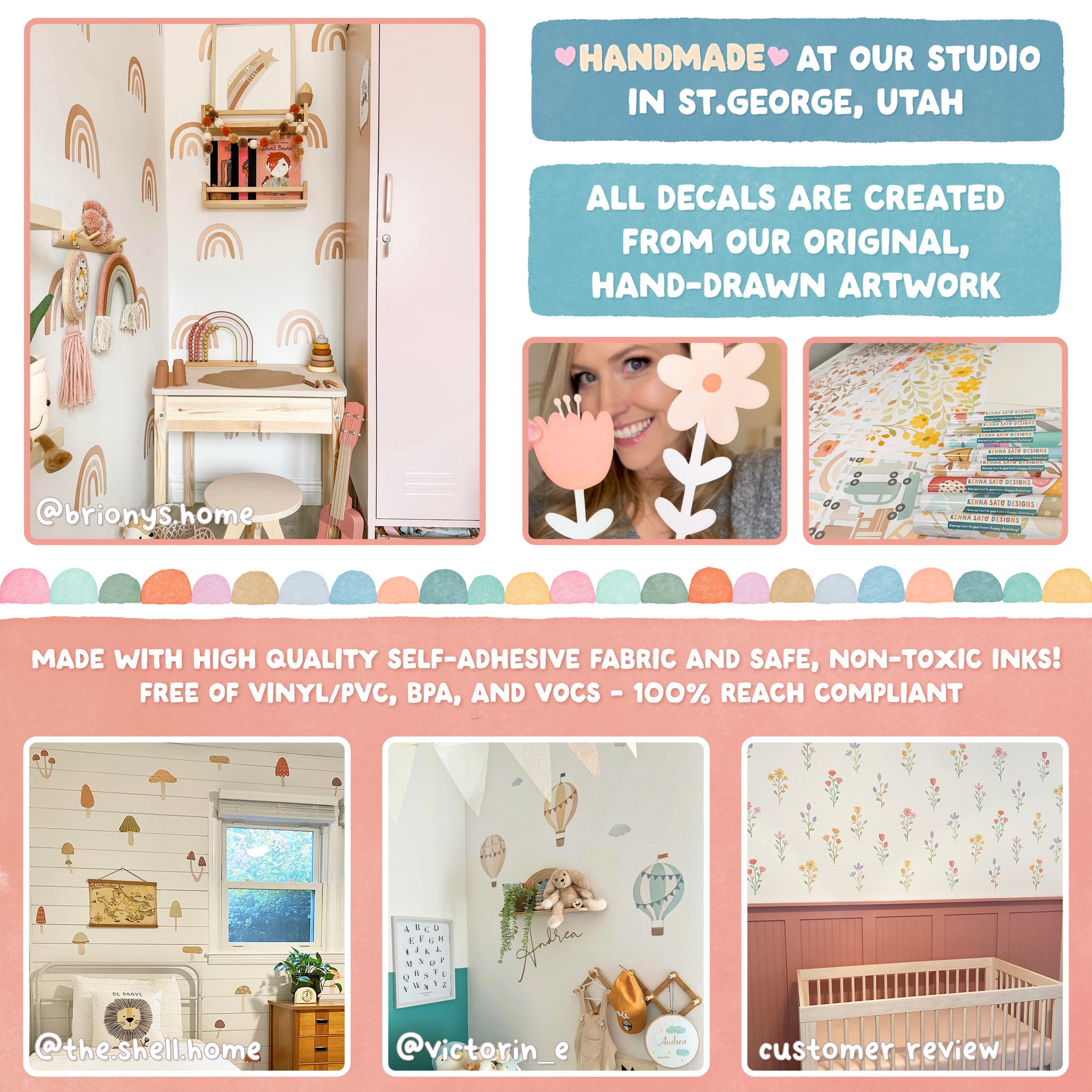 Floral Bunches / Pastel Palette – Kenna Sato Designs
